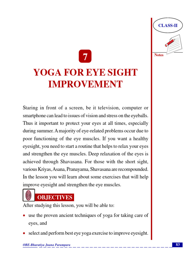 Eye Yoga Exercises for Vision Health | PDF | Human Eye | Breathing