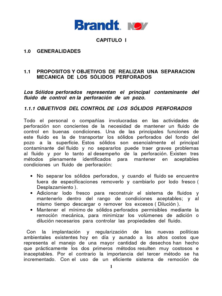 Manual de Control de Solidos | PDF