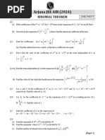 Binomial Theorem Jee Mains Pyq | PDF | Mathematical Analysis ...