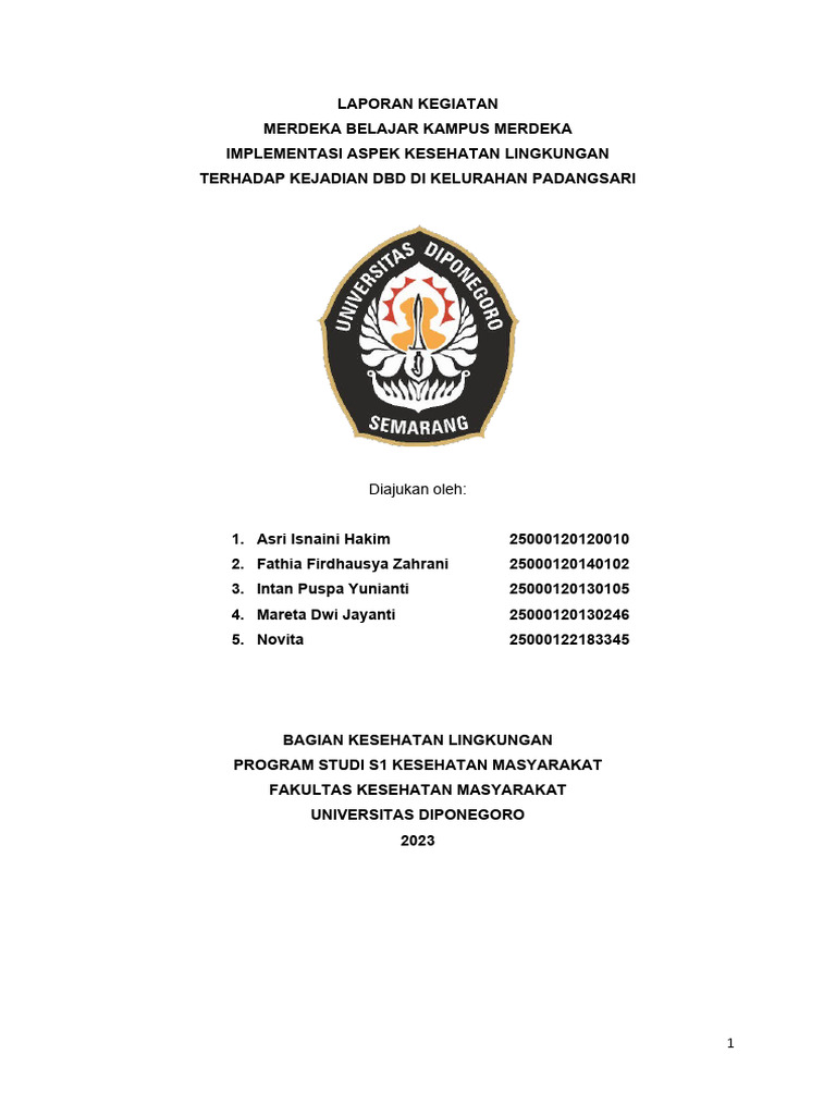 Laporan Mbkm Komplit Pdf