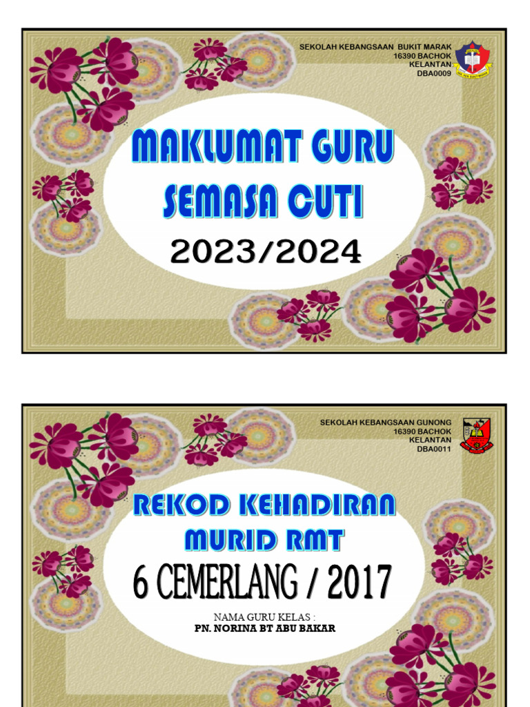 Cover RMT Kelas | PDF