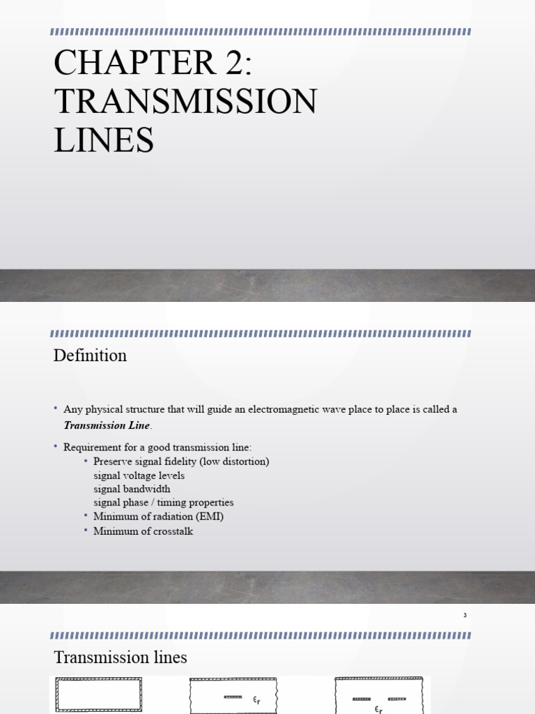 3 Transmission Lines | PDF | Transmission Line | Electrical Impedance