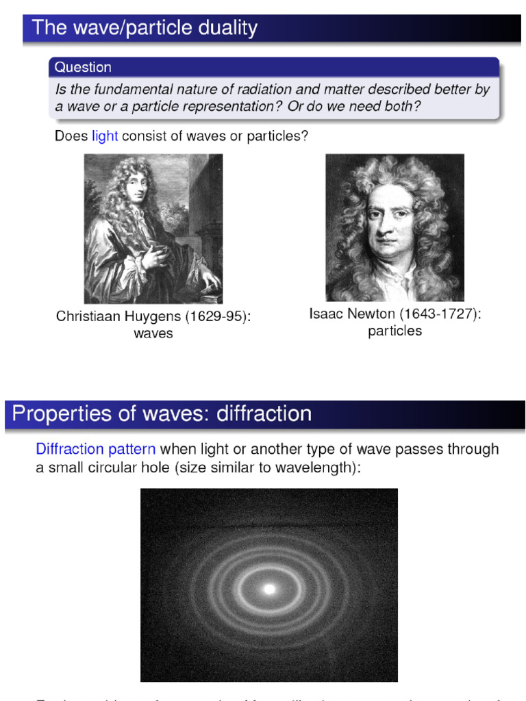 Clase IV - Dualidad Onda-Partícula | PDF | Quantum Mechanics | Electron
