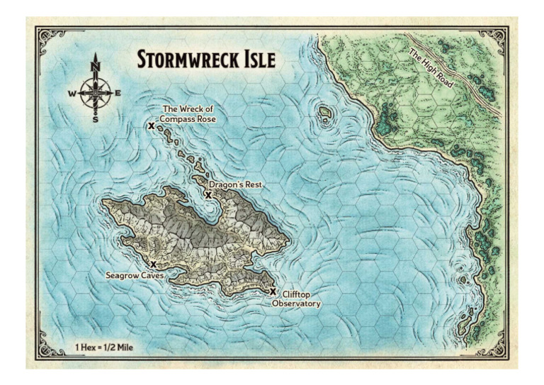 Map 0.01 Stormwreck Isle Overland - JPG | PDF