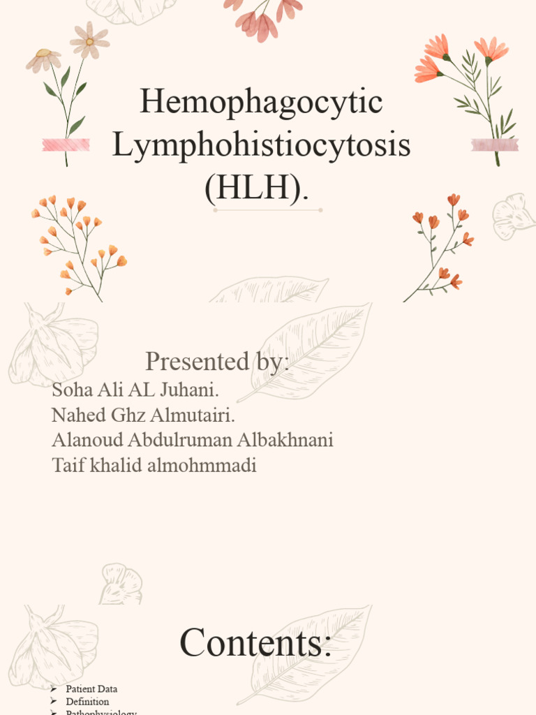 Hemophagocytic Lymphohistiocytosis (HLH) | PDF | Clinical Medicine ...