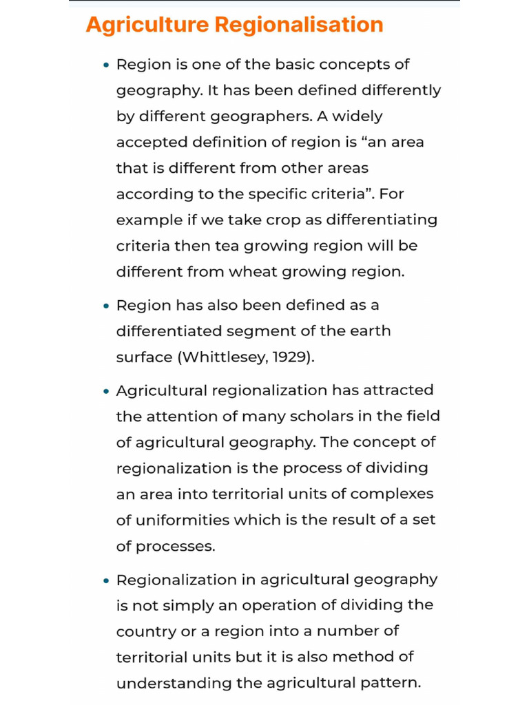 Agricultural Regionalization | PDF