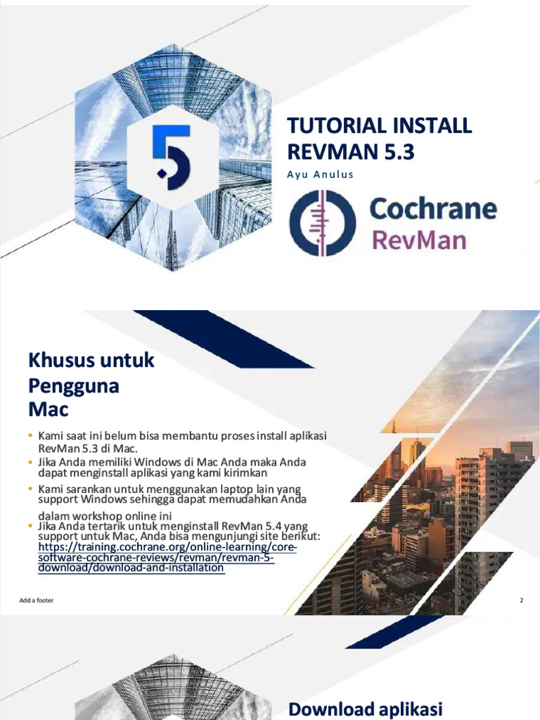PDF Tutorial Install Revman 53 Compress | PDF