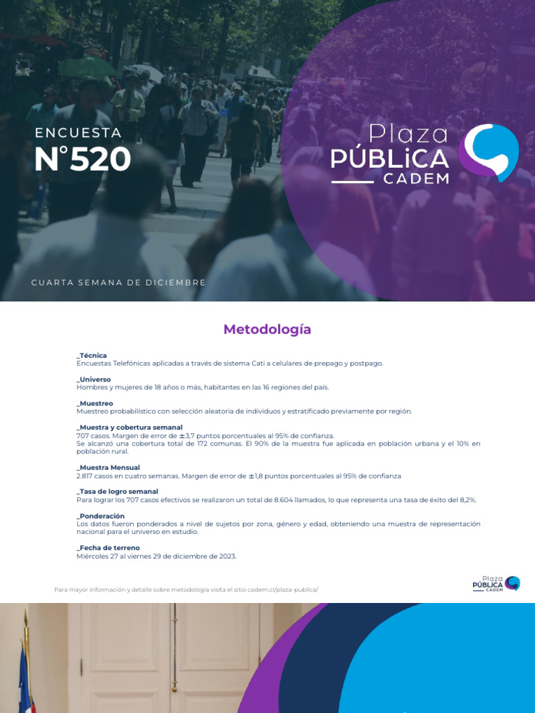 Track PP 520 Diciembre S4 | PDF | Metodología de encuesta | Margen de error