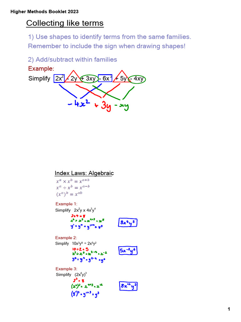 Advanced Algebra Techniques | PDF | Ratio | Factorization