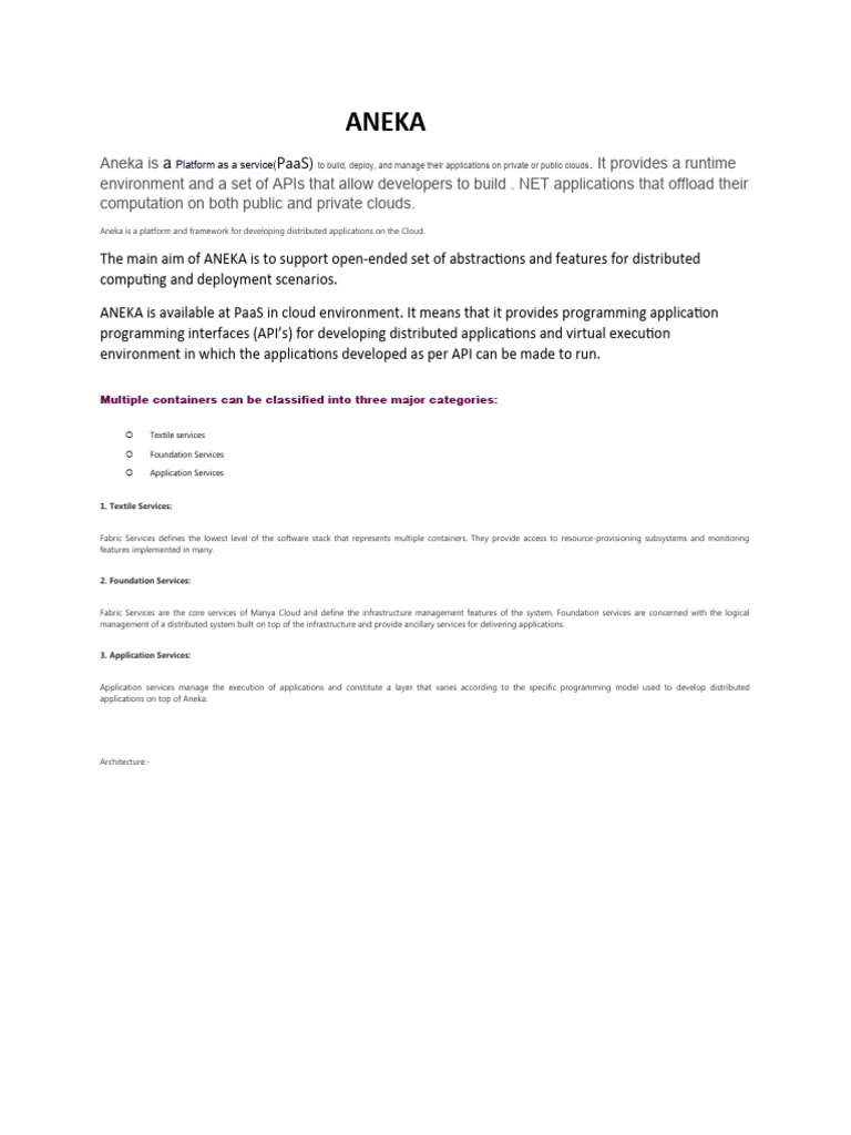 ANEKA | PDF | Computers