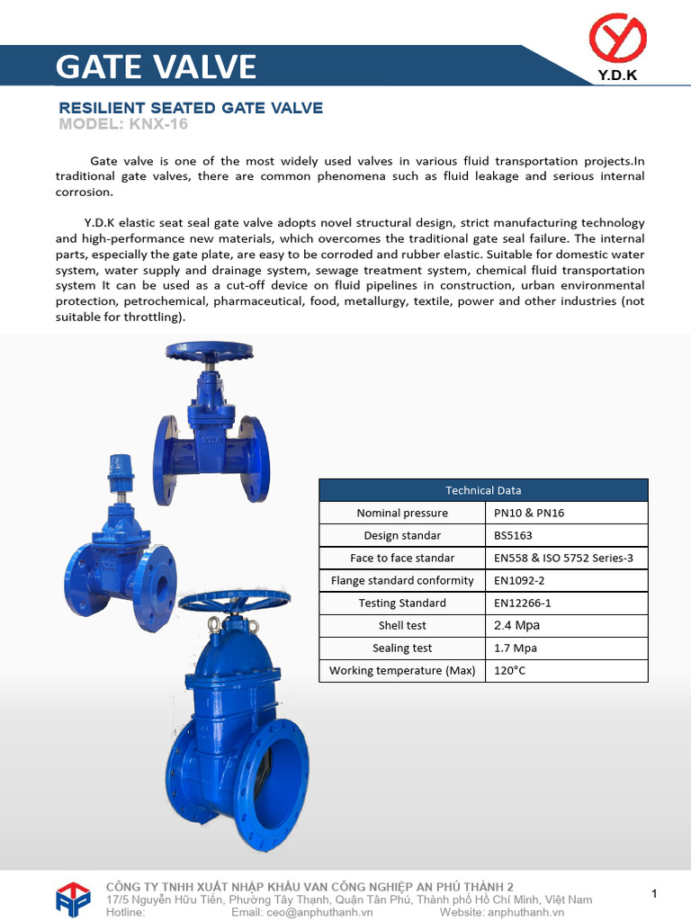 Van Cong Ty Chim Ydk Apt2 | PDF | Valve | Materials
