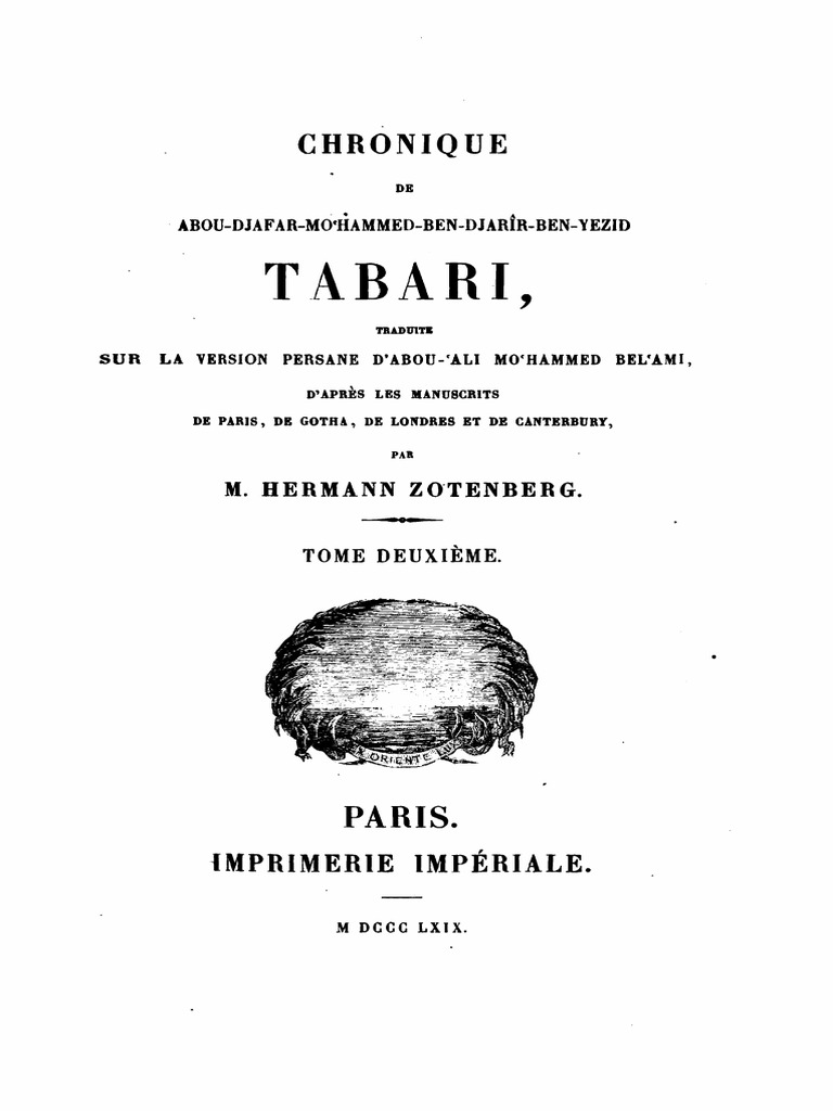 Chronique de Tabari Tome 2 | PDF