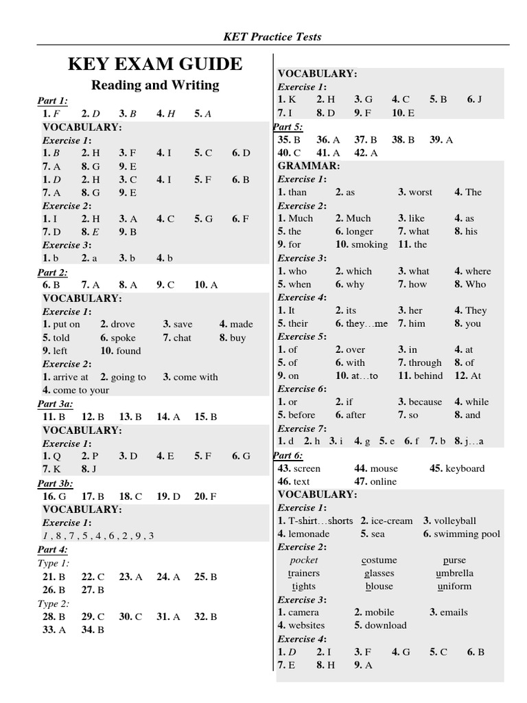 KET Practice Tests 1 77 | PDF