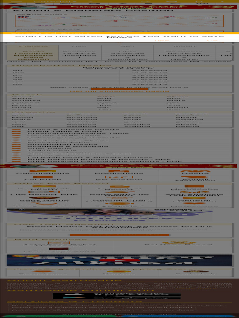 AstroWeb Planetary Position, Lagna Chart | Download Free PDF ...