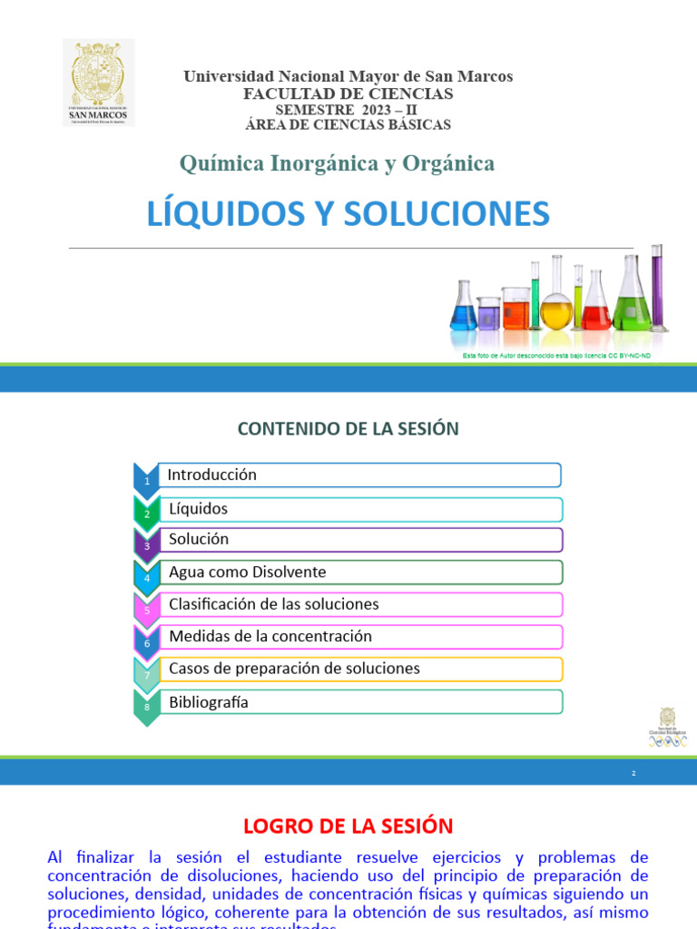 Soluciones | PDF | Concentración | Líquidos