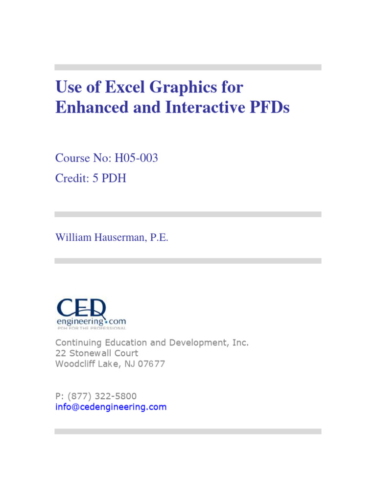 Use of Excel Graphics For Enhanced and Interactive Process Flow Diagrams-R1 | PDF | Valve ...