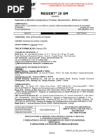 Bula - Regent® 800 WG | PDF | Agricultura | Desperdício