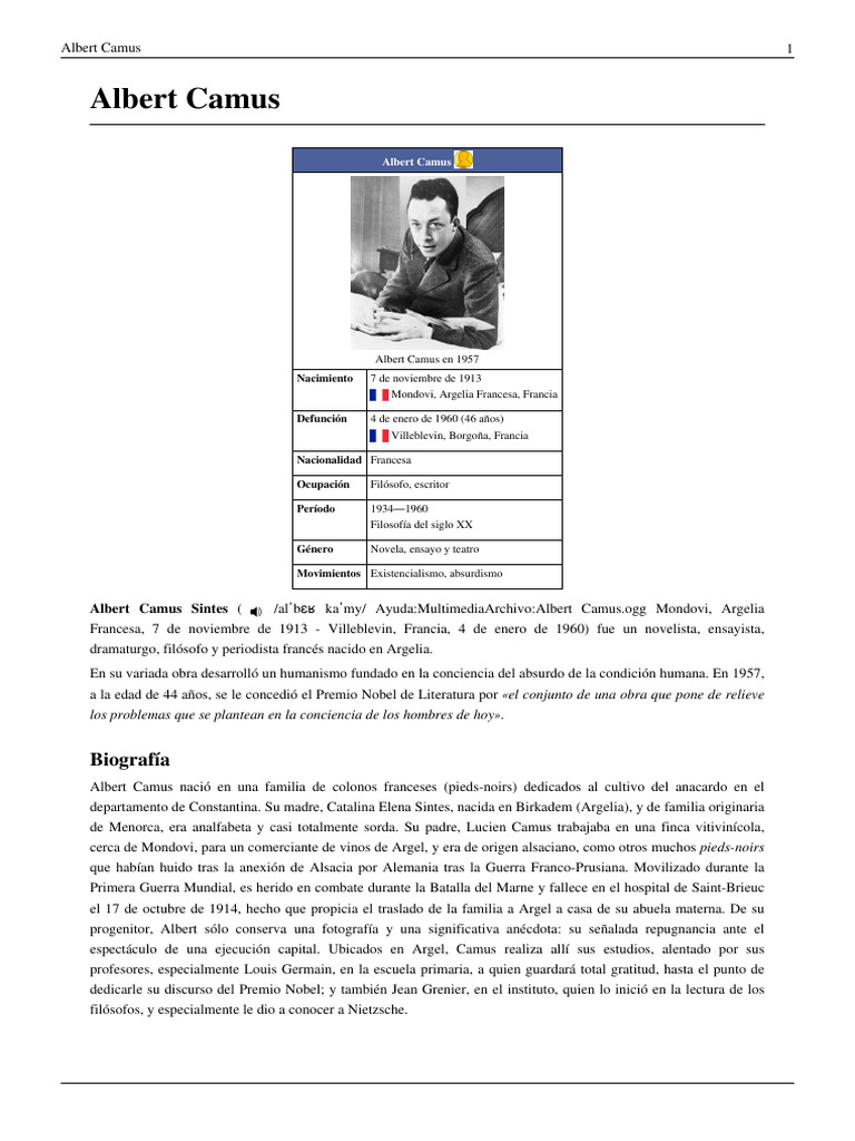 Albert Camus | PDF