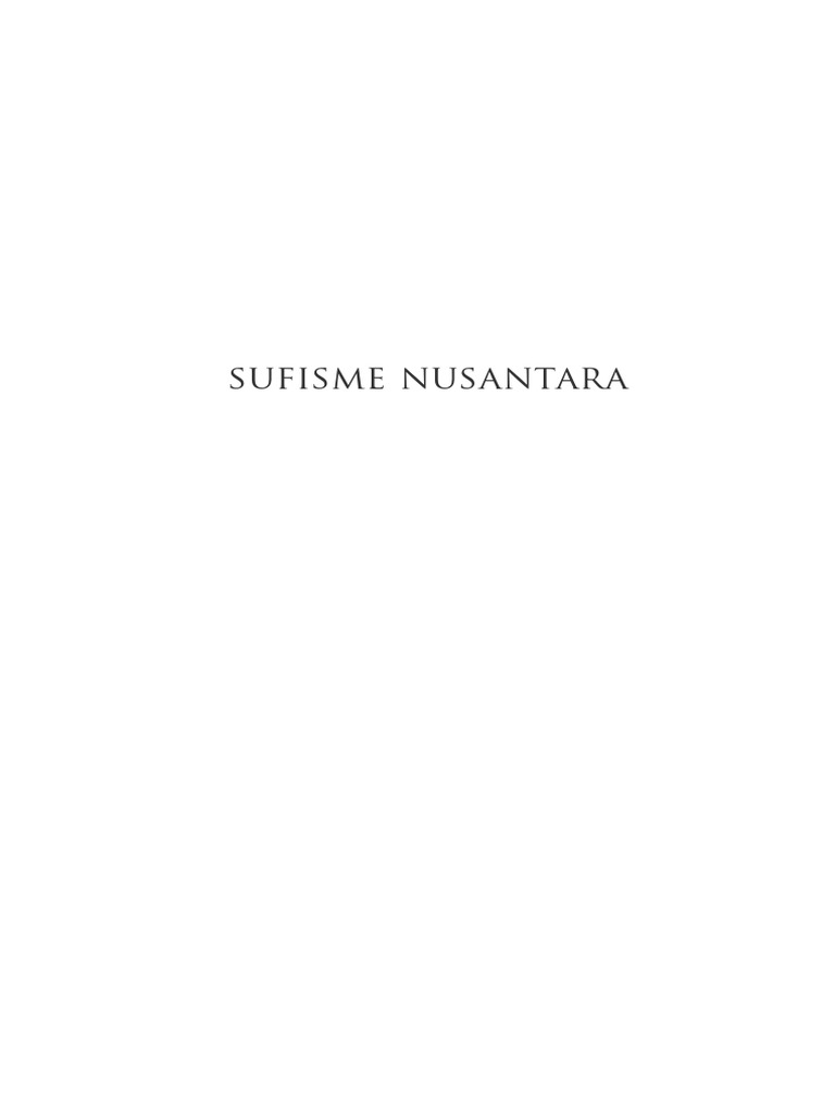 Sufisme Nusantara | PDF