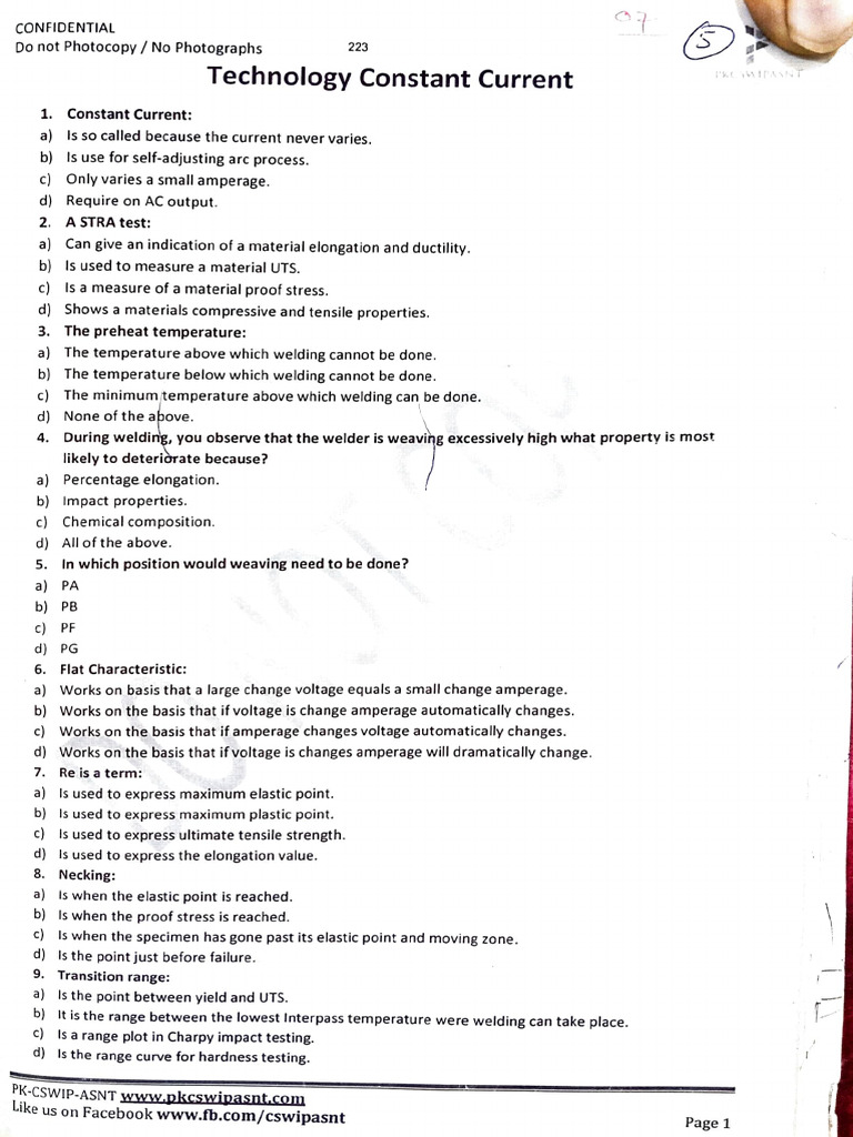 Technology 5 Constant Current | PDF | Welding | Construction