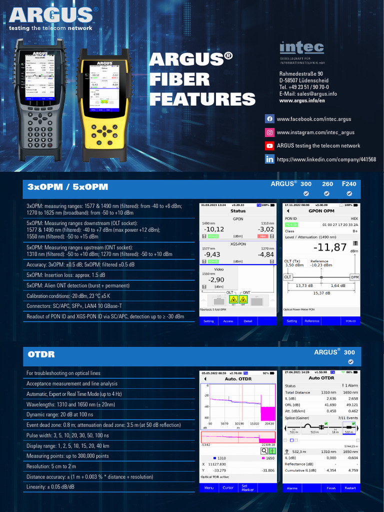 Fiber-Flyer - ARGUS - F240 - Englisch | PDF