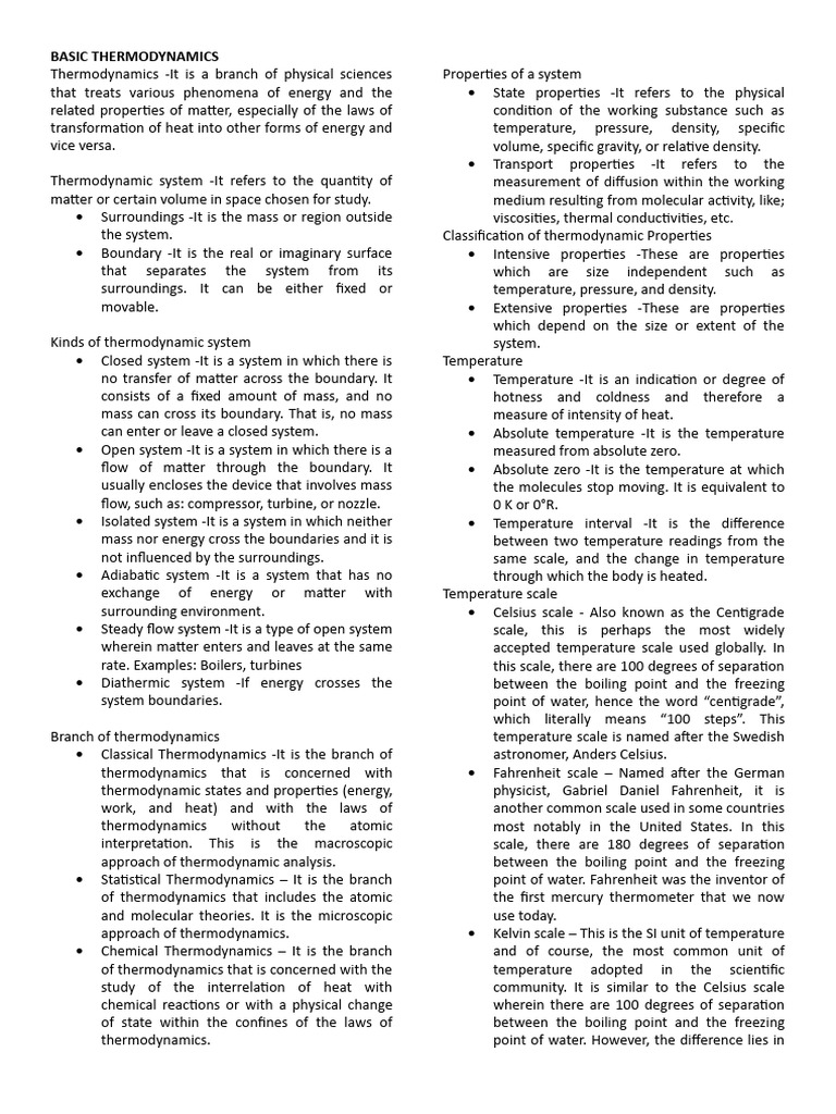 Basic Thermodynamics | PDF | Teaching Methods & Materials | Science & Mathematics
