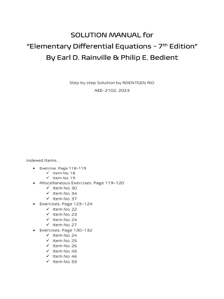 RIO - DE Special Proj - Digital | PDF | Mathematical Objects | Equations