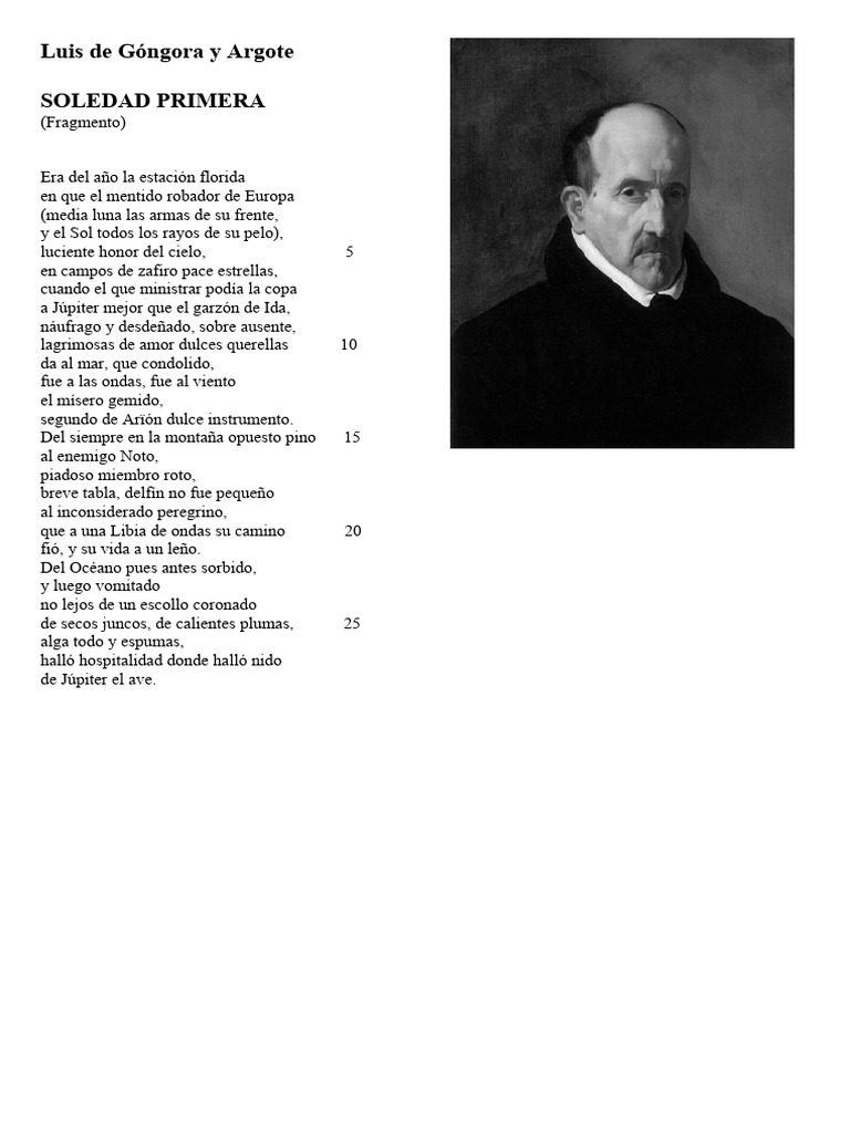 Luis de Góngora y Argote | PDF
