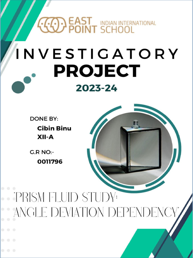 Physics Investigatory Project | PDF | Teaching Methods & Materials
