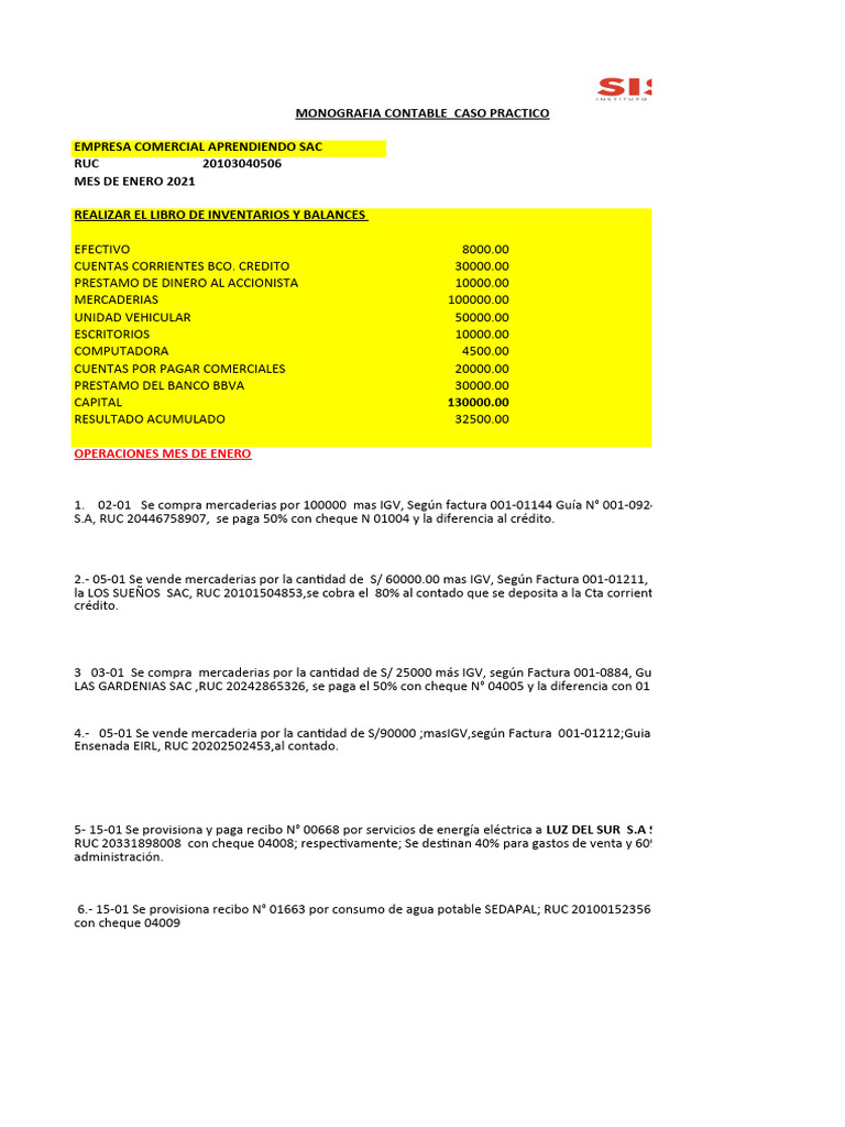 Ejercicio de Libros Contables Semana 1 Grupo 1 | PDF | Seguro | Bancos