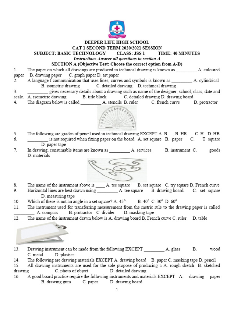JS 1 Basic Tech 2ND Term Cat1 2021 | PDF