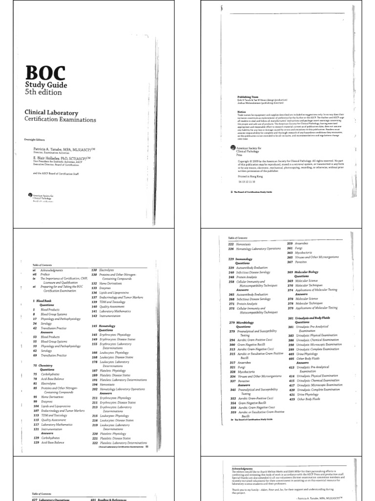Boc Study Guide 1 | PDF