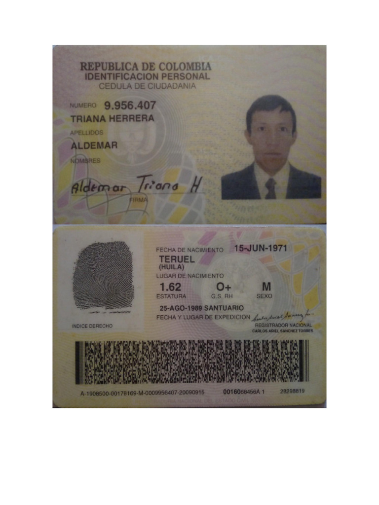 DocIdentidad - CEDULA PAPA | PDF