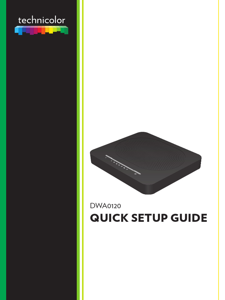 Technicolor DWA0120 User Guide | PDF | Wi Fi | Ac Power Plugs And Sockets