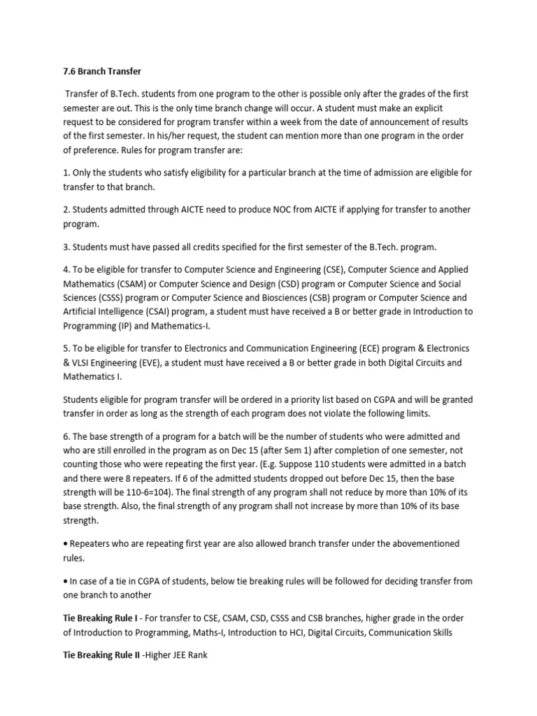 Branch Transfer Rule | Download Free PDF | Computer Science | Physical ...