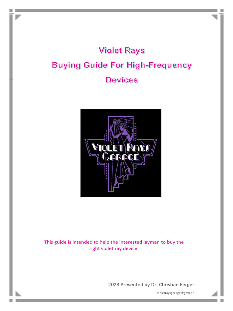 Violet Rays Buyers Guide For High Frequency Equipment en | PDF ...