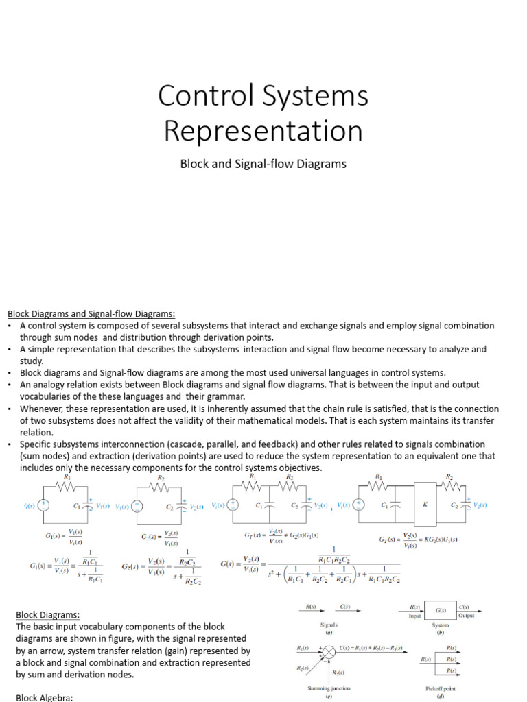Control Systems Diagram Basics | PDF | Applied Mathematics | Computer ...