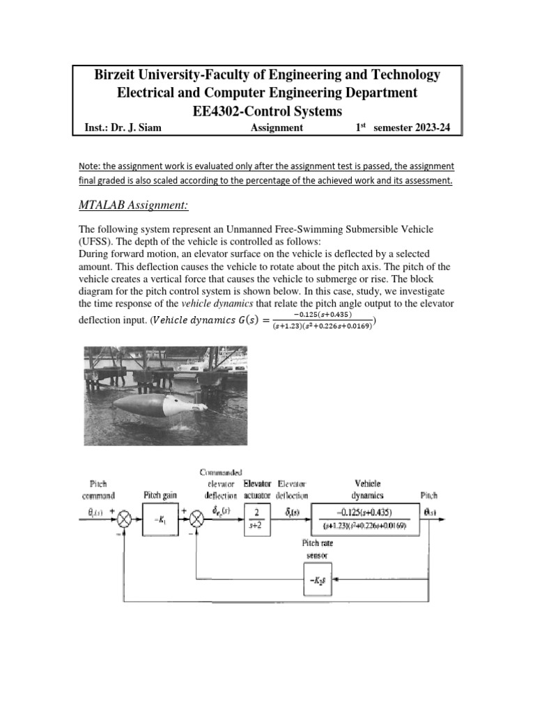 Assignment EE4302 2023-24+first+semester | PDF