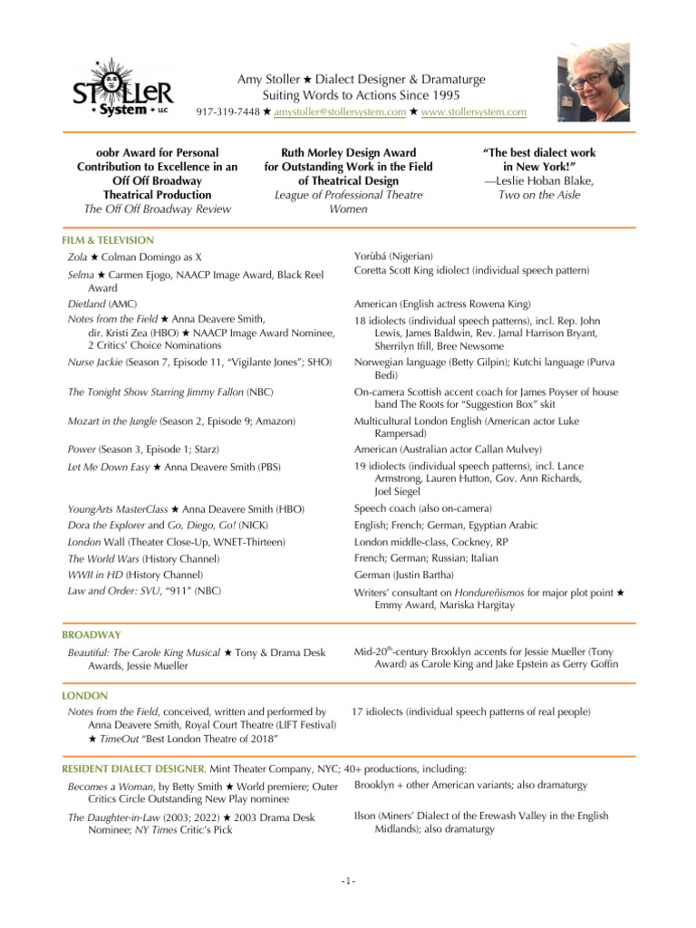 Amy Stoller - Stoller System Résumé | PDF | Art