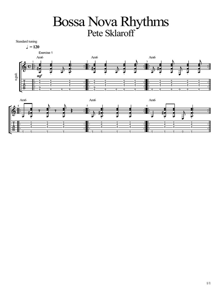 Bossa Nova Rhythms | PDF