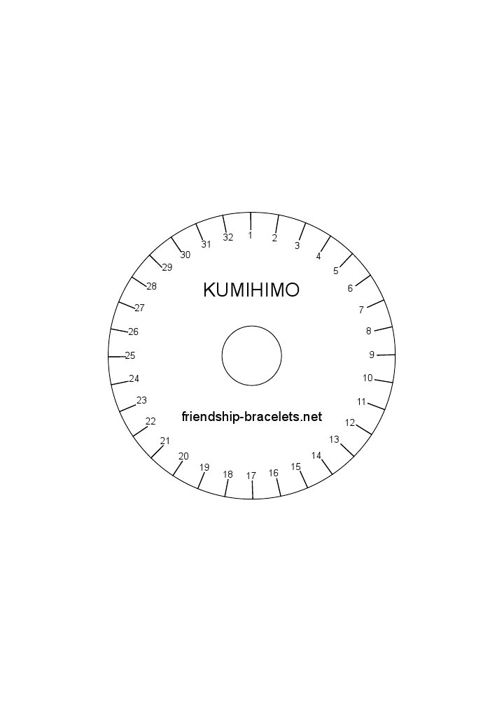 Kumihimo Disk Template | PDF