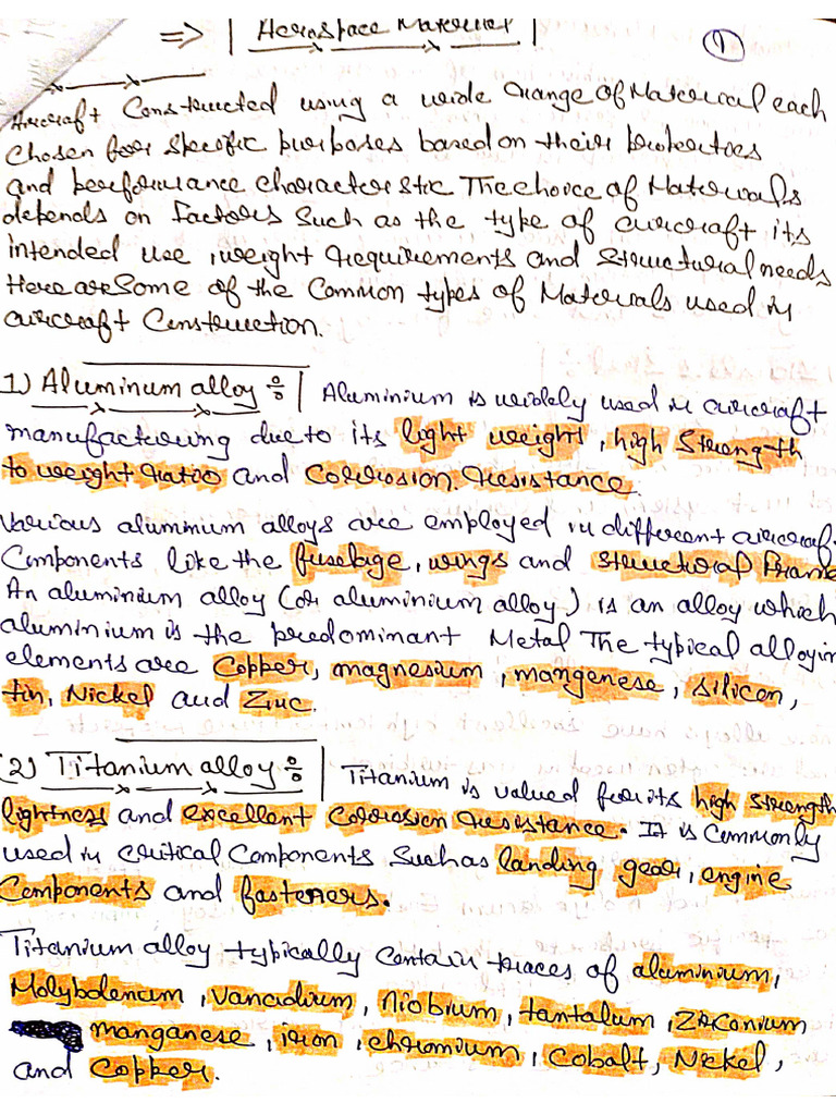 Aircraft Structure Basic Notes | PDF