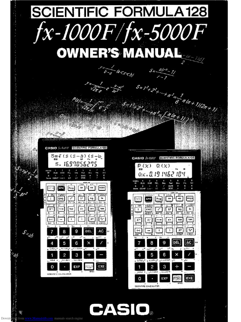 Casio Fx5000f | PDF