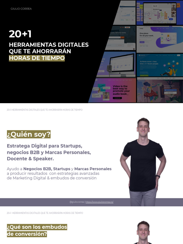 20 + 1 Herramientas Digitales para Marketeros y Emprendedores | PDF | Marketing | Podcast