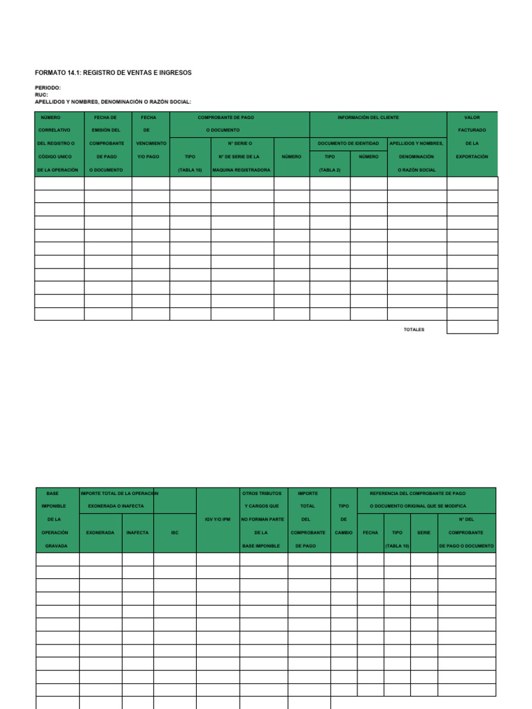 Registro de Compras y Ventas | PDF
