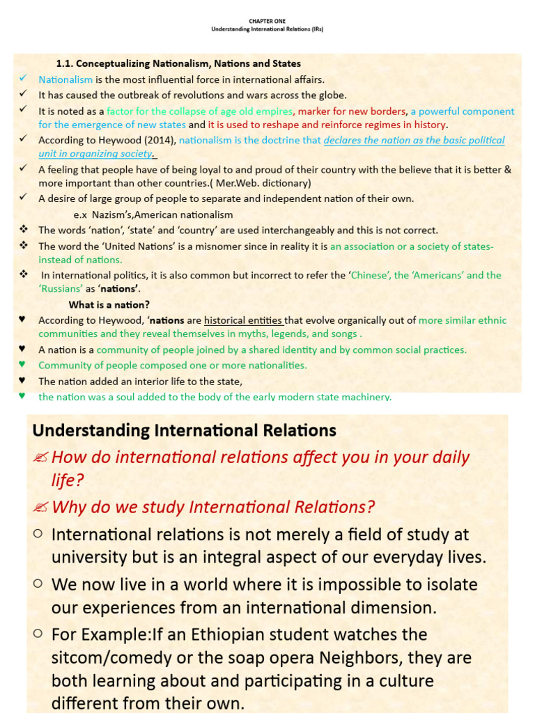 Global TR Power Point | PDF | International Relations | State (Polity)