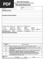 RASO - Risk Assessment - Sign Off Sheet | PDF