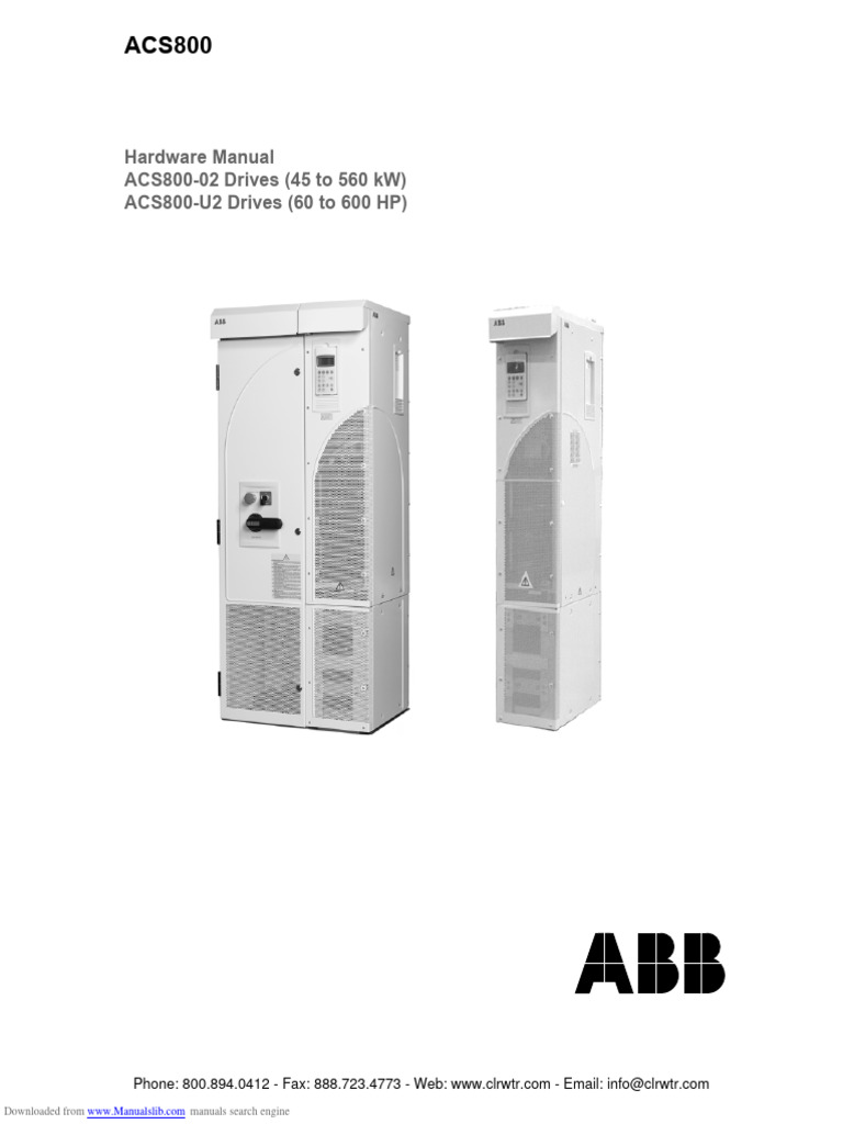 Abb Acs800 Manual | PDF | Electric Motor | Electromagnetic Compatibility