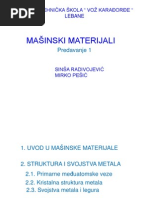 Podjela Materijala Koji Se Upotrebljavaju U Mašinstvu | PDF