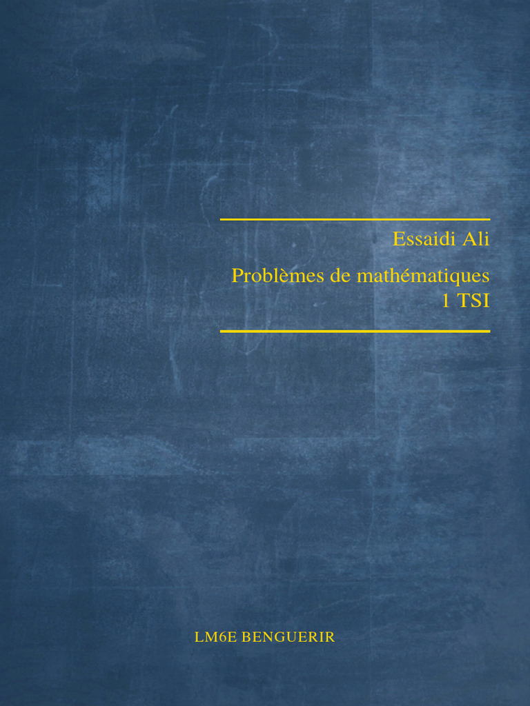 Problèmes Essaidi | PDF